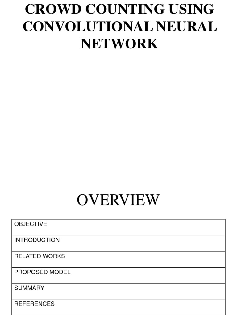 CNN-Based Crowd Counting | PDF | Cognitive Neuroscience | Algorithms