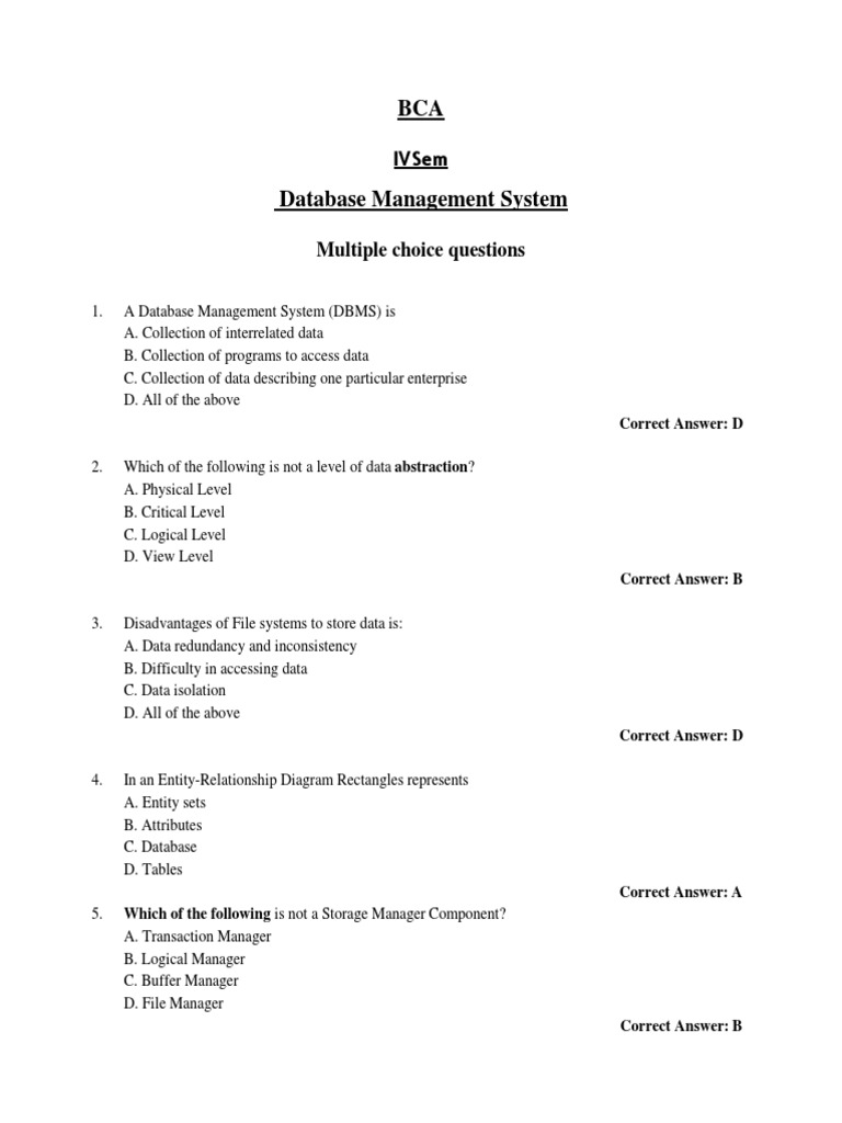 1V Sem - Database Management System | PDF | Relational Database ... 1V Sem - Database Management System | PDF | Relational Database ...
