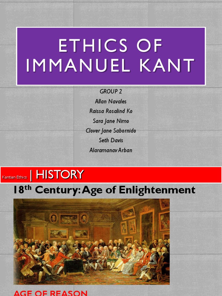 Kantian Ethics | PDF | Immanuel Kant | Autonomy