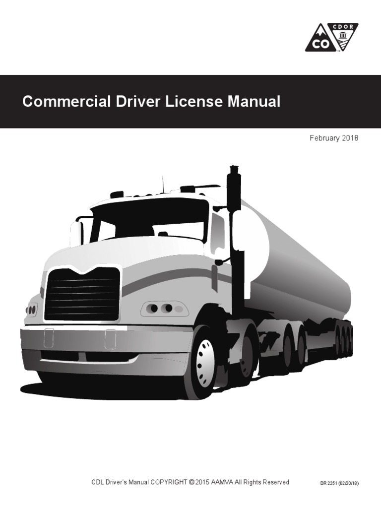 CDL Manual PDF | PDF | Driver's License | Land Transport