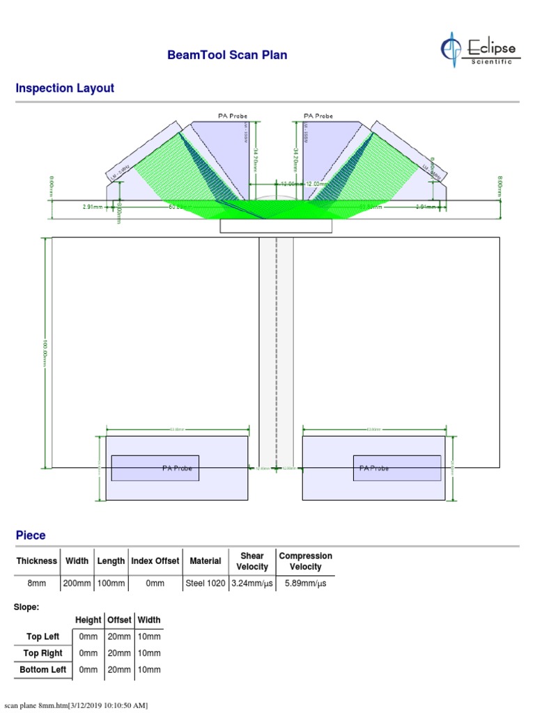 Beamtool Scan Plan: Inspection Layout | PDF