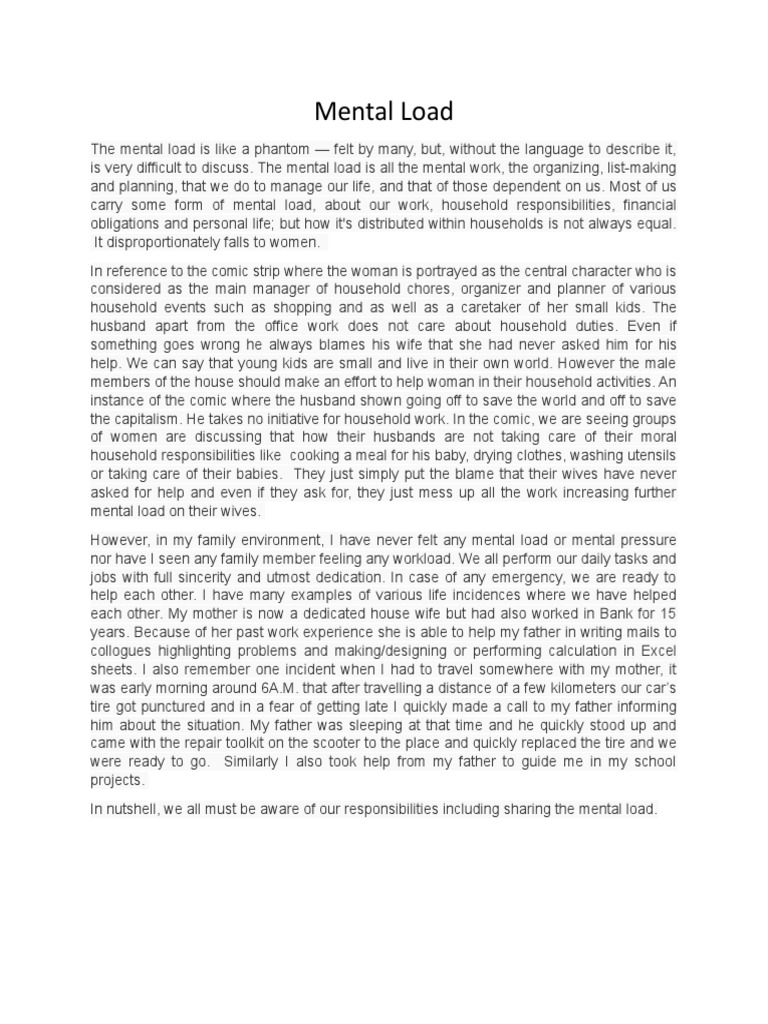 Mental Load | PDF