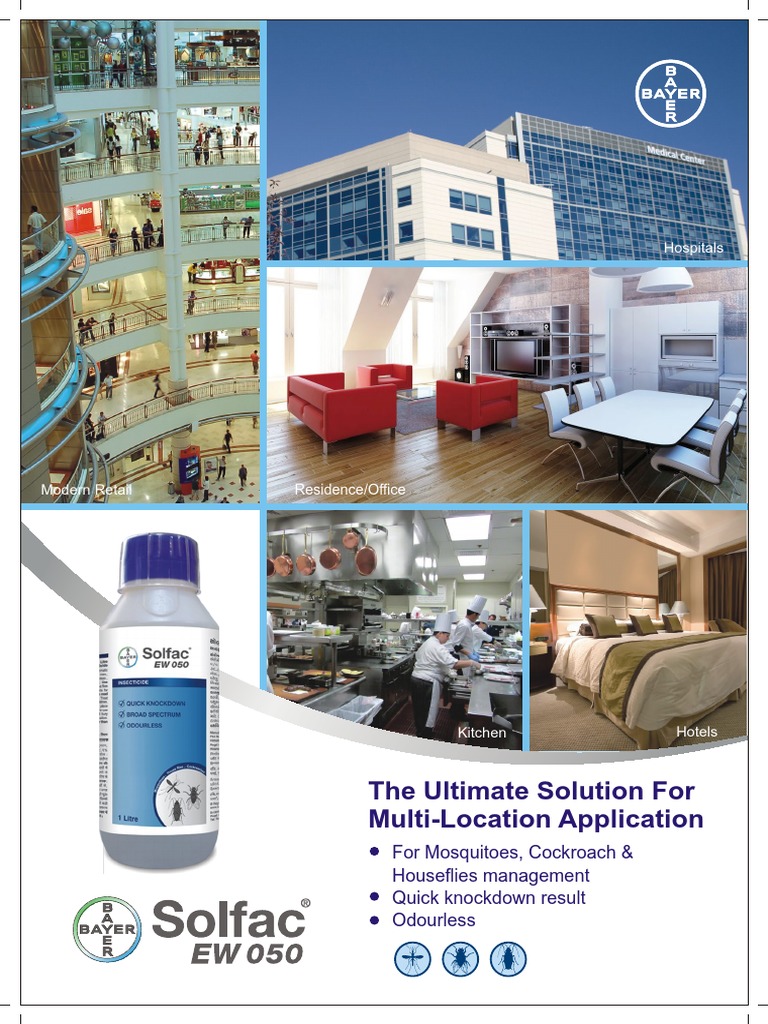 Solfac 050 EW Brochure | PDF | Mosquito Net | Dose (Biochemistry)