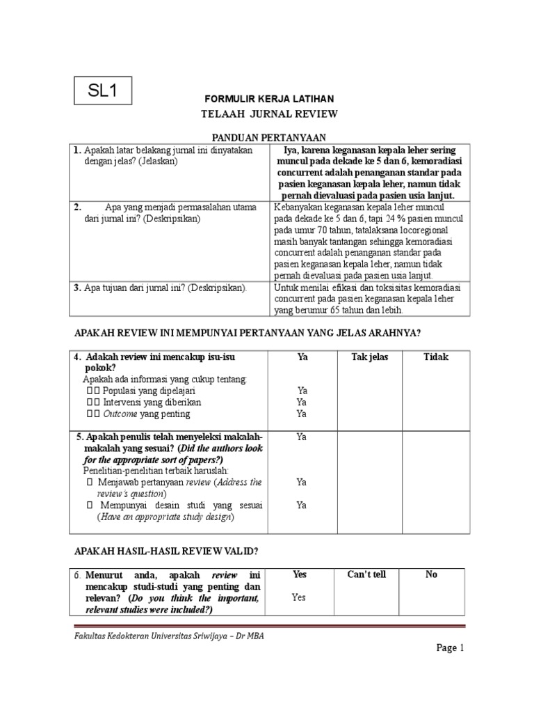 FORM Critical Appraisal | PDF