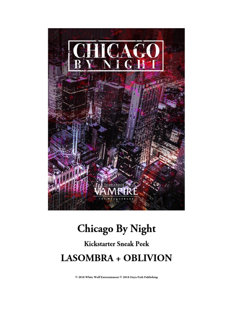 Chicago V5 Preview - Lasombra | PDF | Shadow