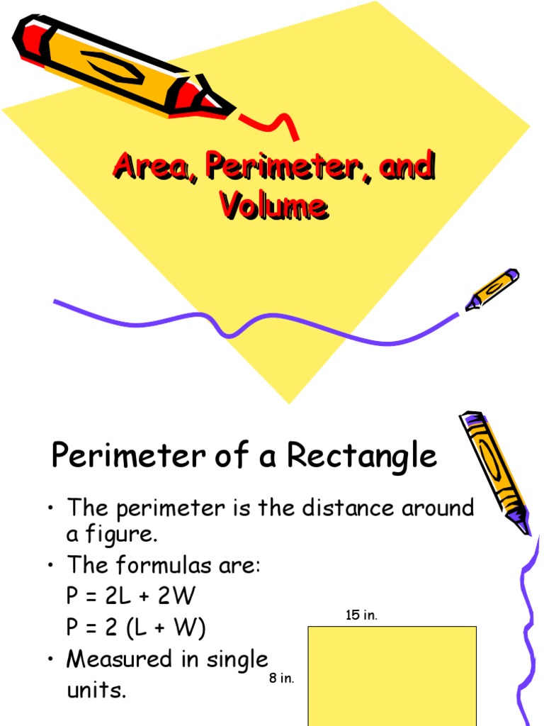 Area, Perimeter, and Volume Guide | PDF | Area | Volume