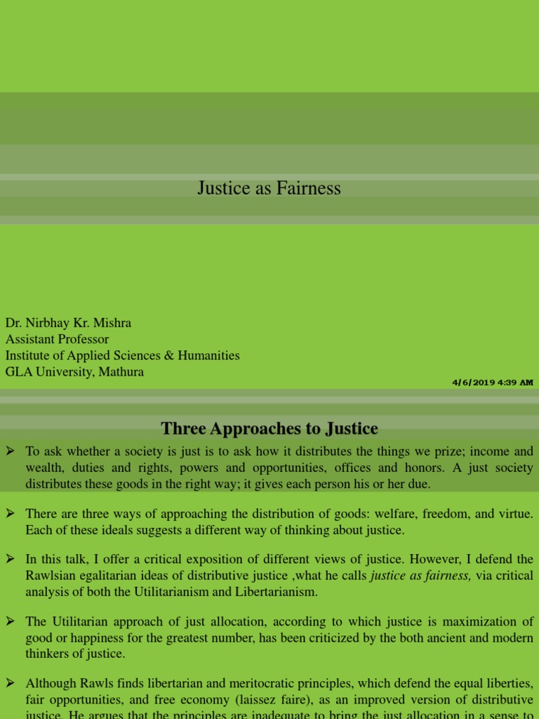 Theory of Justice An Overview | PDF | John Rawls | Justice