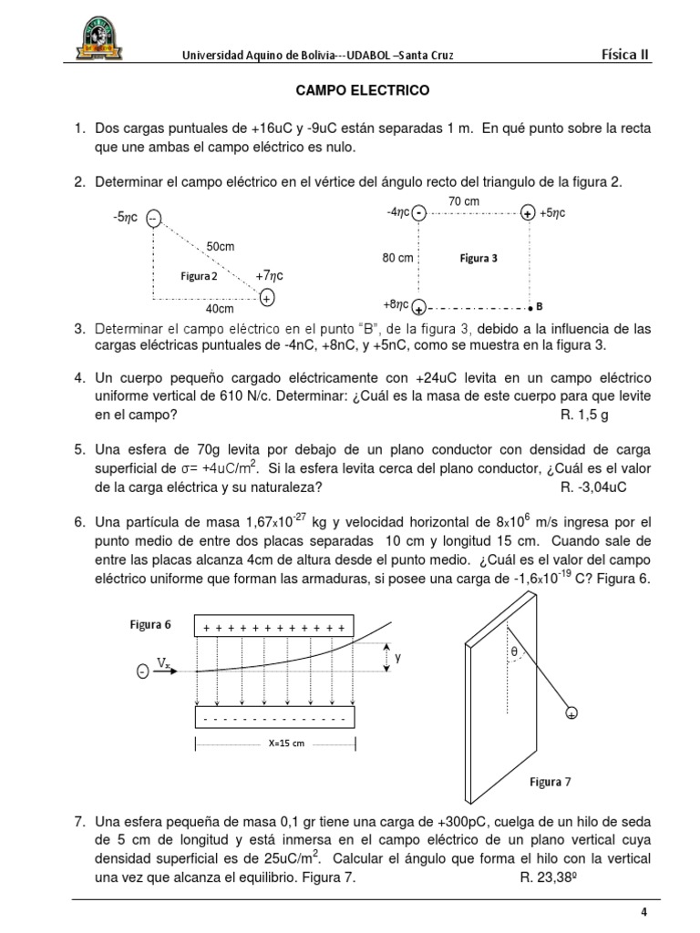 Pract3 Campo Elect | PDF | Esfera | Carga eléctrica