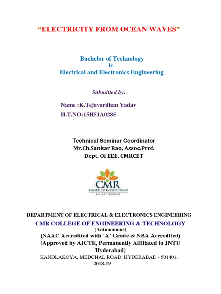 Documentation of Technical Seminar | PDF | Nature | Applied And ...
