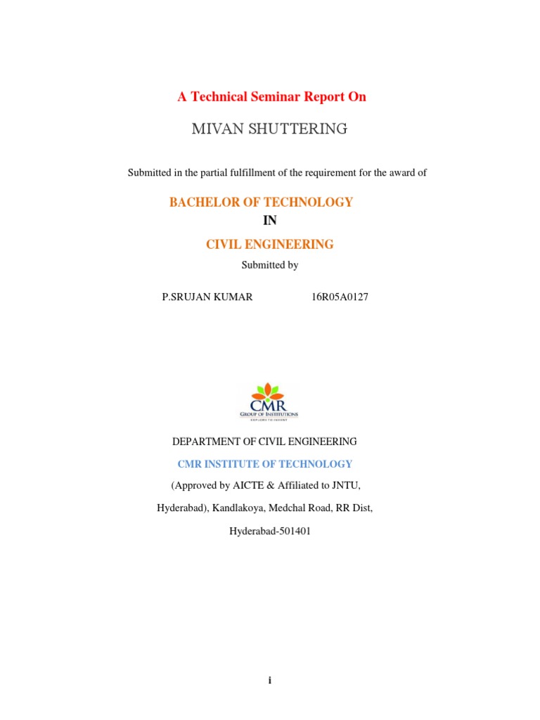 Technical Report FORMAT | PDF | Materials | Building Engineering