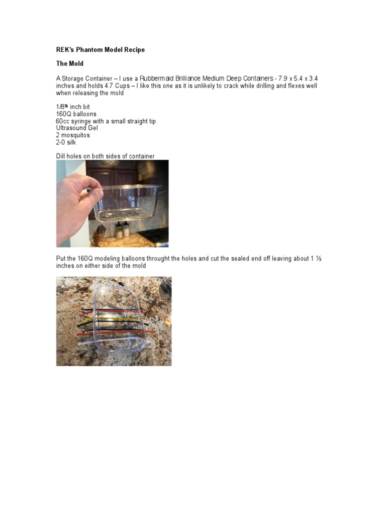 Phantom Model Recipe | PDF