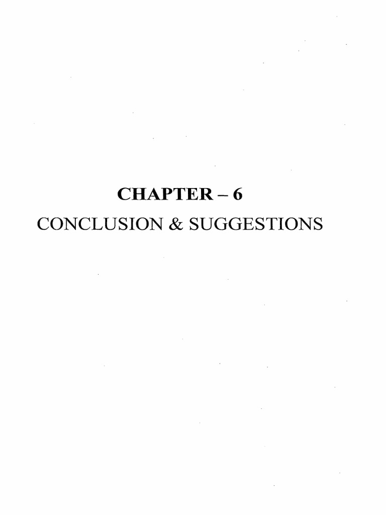 Chapter - 6: Conclusion & Suggestions | PDF | Inheritance | Concurrent ...