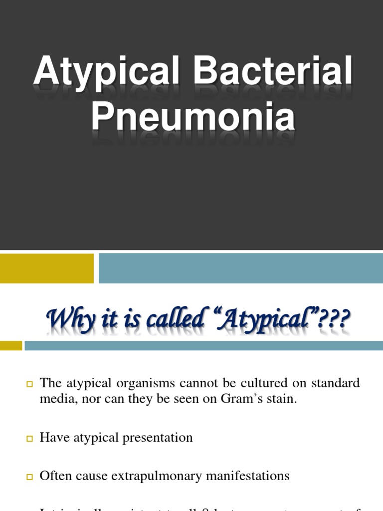 Atypical Pneumonia | PDF | Pneumonia | Microbiology