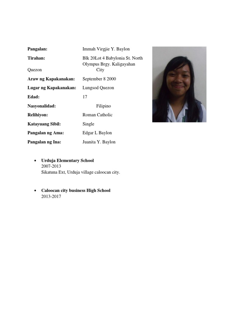 Pangalan | PDF | Social Science | Wellness
