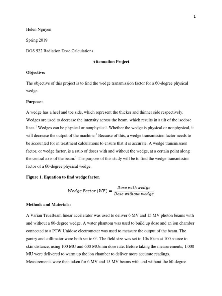 Attenuation Paper | PDF | Absorbed Dose | Attenuation