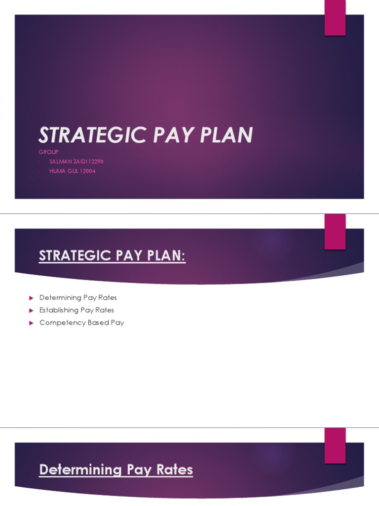 Strategic Pay Plan | PDF