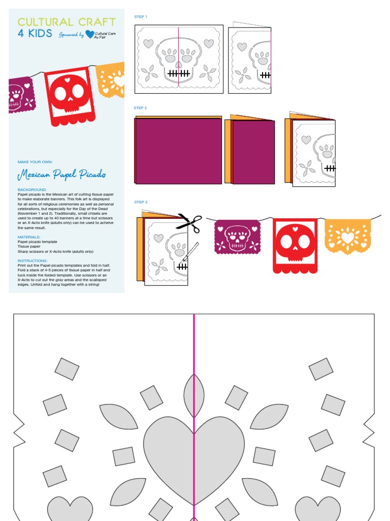 Papel Picado Patterns For Kids