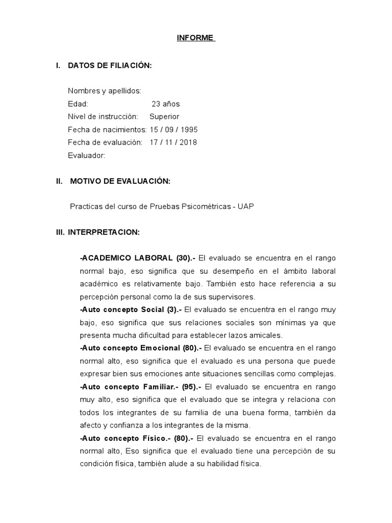 Test de Af5 | PDF