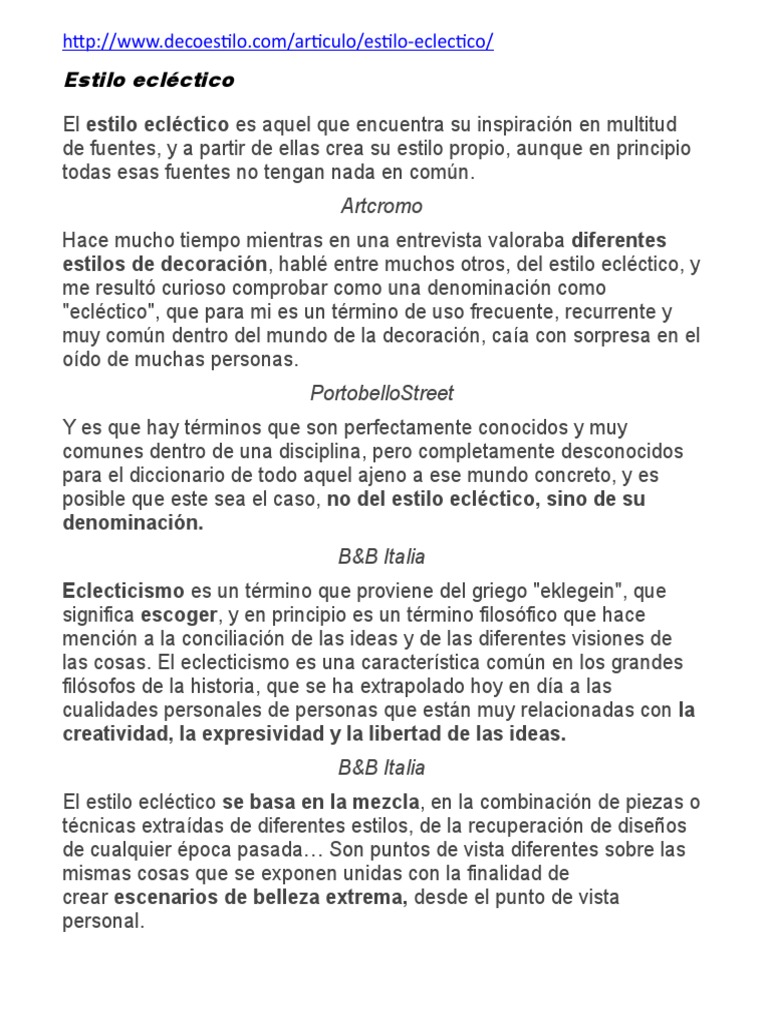 Estilo Ecletico | PDF | Diseño arquitectonico | Arquitectura
