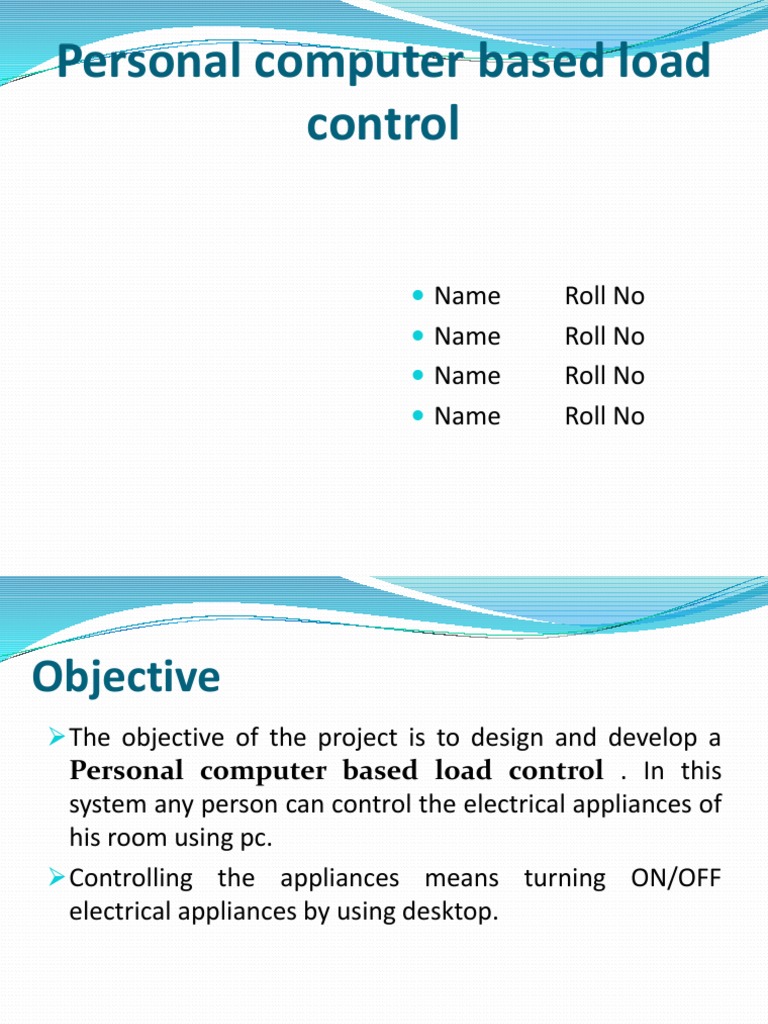 PC-Based Electrical Load Control System | PDF | Microcontroller ...