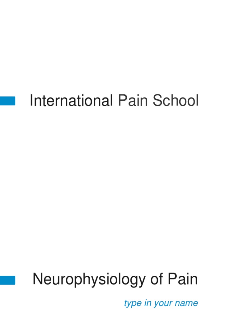 Neurophysiology of Pain 20150601 | PDF | Neuron | Stimulus (Physiology)