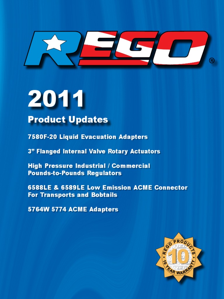 2011 - New - Product - Guide REGO PDF | PDF | Valve | Pressure Measurement