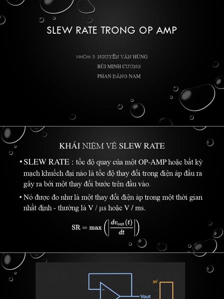 Slew Rate Trong OP Amp | PDF