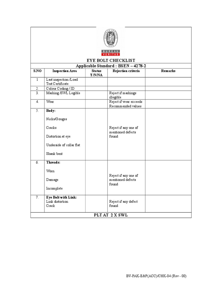 Eye Bolts | PDF