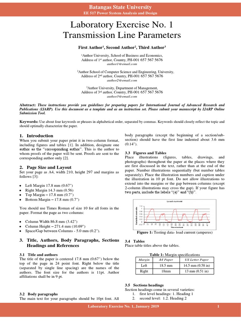 Lab Report Format-1 | PDF | Typefaces | Page Layout