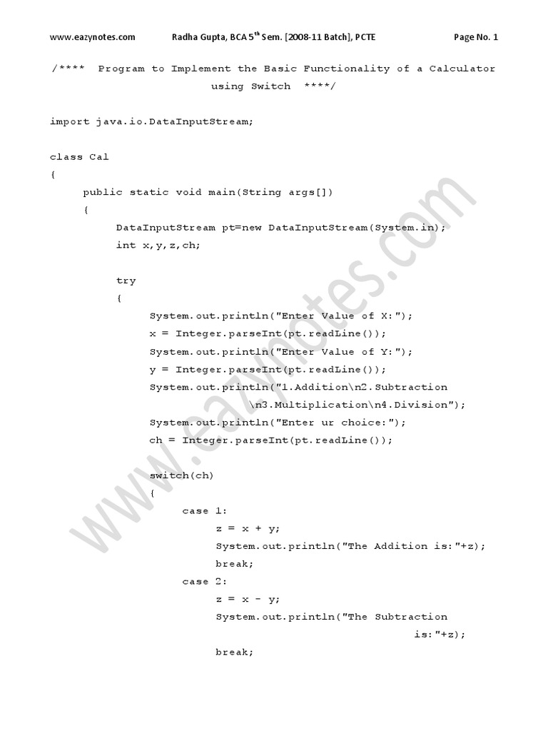 Java Program To Add Two Matrices | PDF Java Program To Add Two Matrices | PDF
