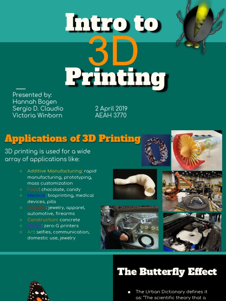 Intro To 3d Printing | PDF | 3 D Printing | Nature