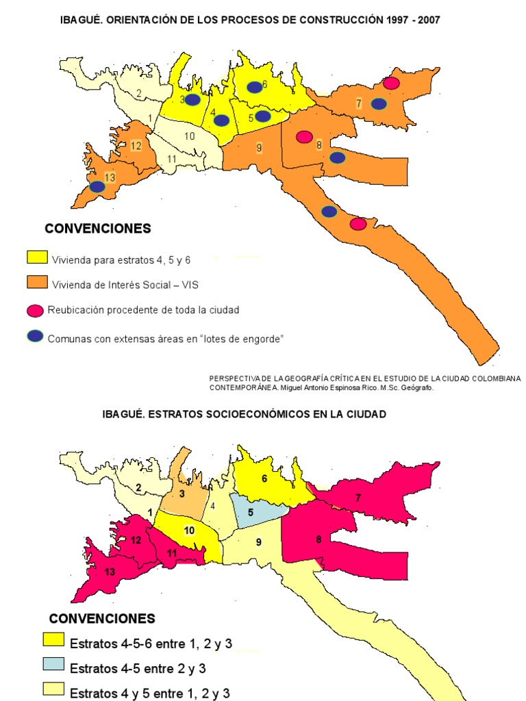 Mapa Ibague-Comunas | PDF | Geografía | Naturaleza