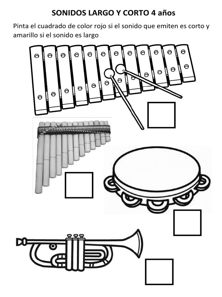 Identificando sonidos cortos y largos y sonidos graves y agudos en ...