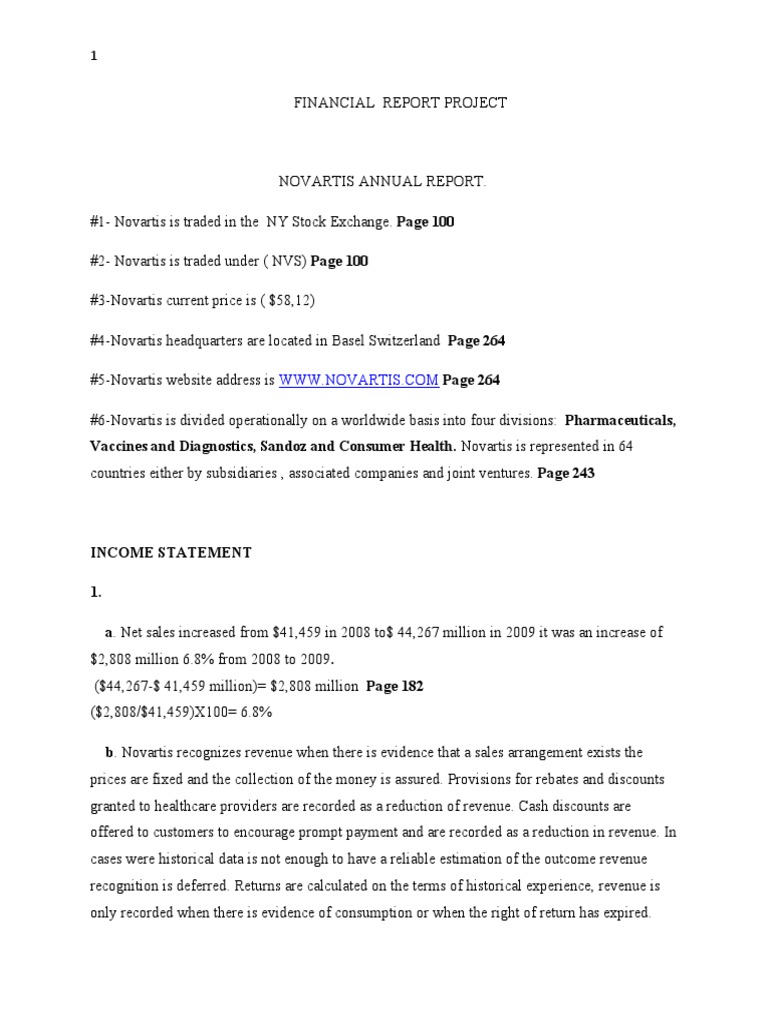Financial Report Project Original | PDF | Business | Balance Sheet
