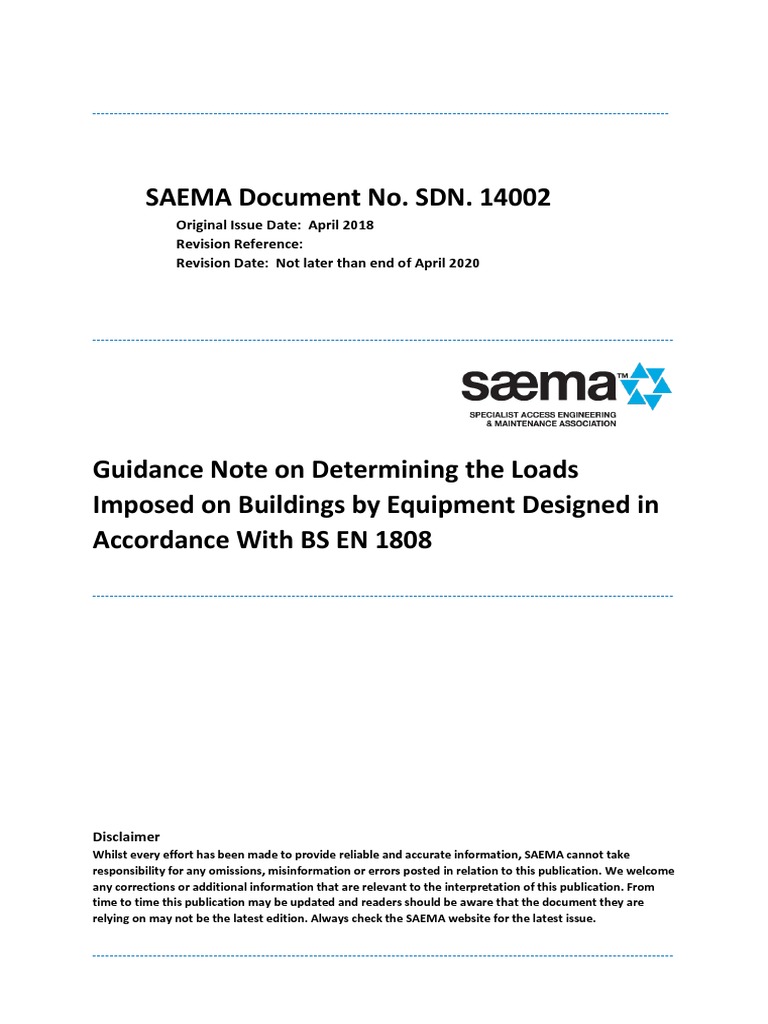 Guidance Note On Determining The Loads Imposed On Buildings by ...