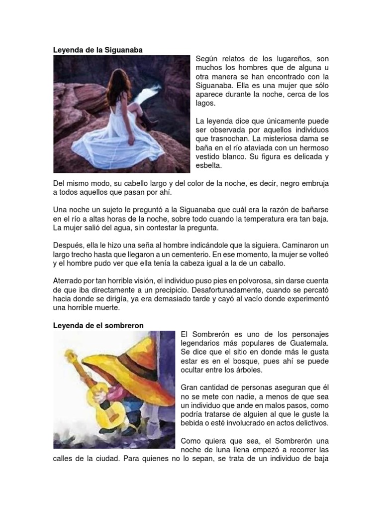 La Leyenda de la Siguanaba | PDF | Pollo