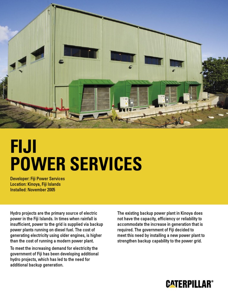 Fiji Power Service | PDF | Electrical Grid | Power Station