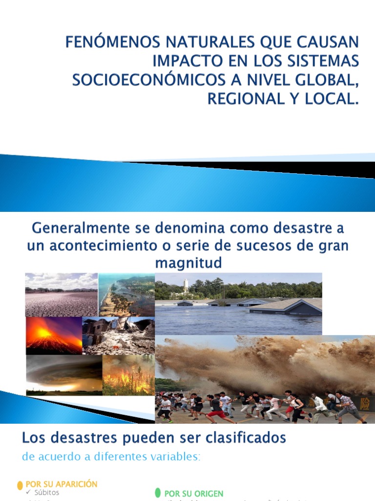 Impacto de Fenómenos Naturales | PDF | Ciencia y matemáticas