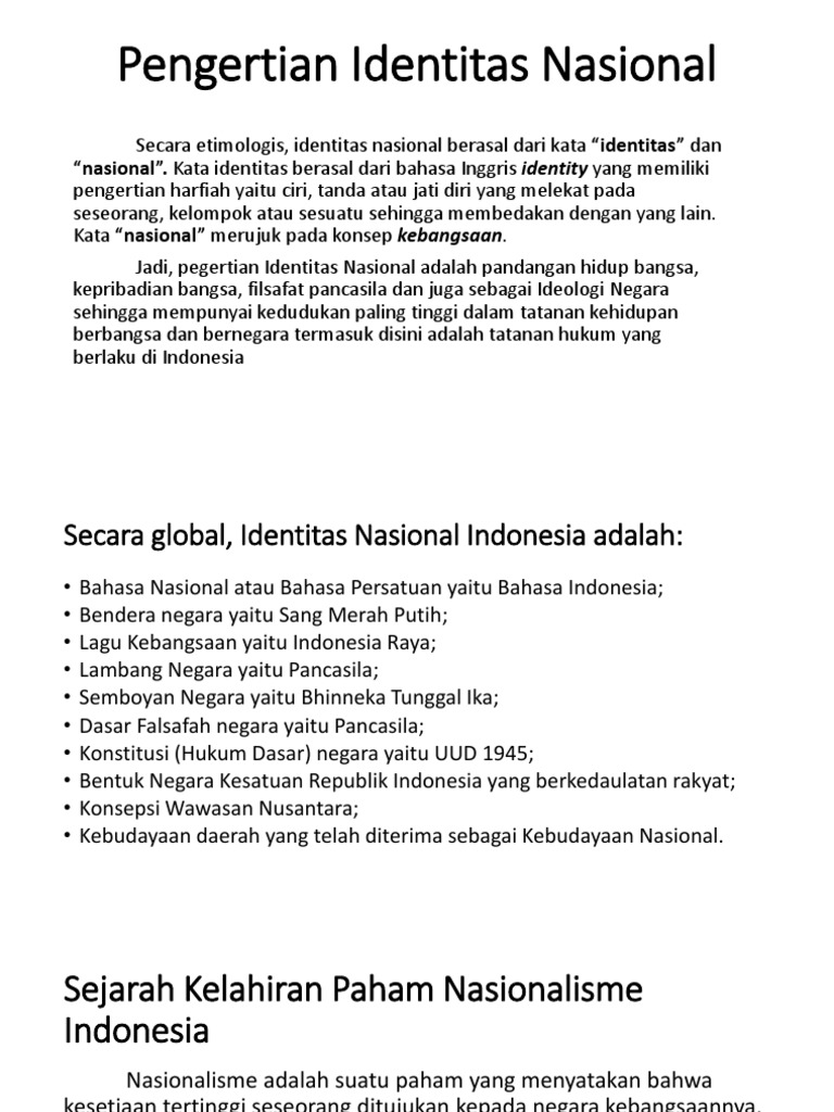Identitas Nasional | PDF