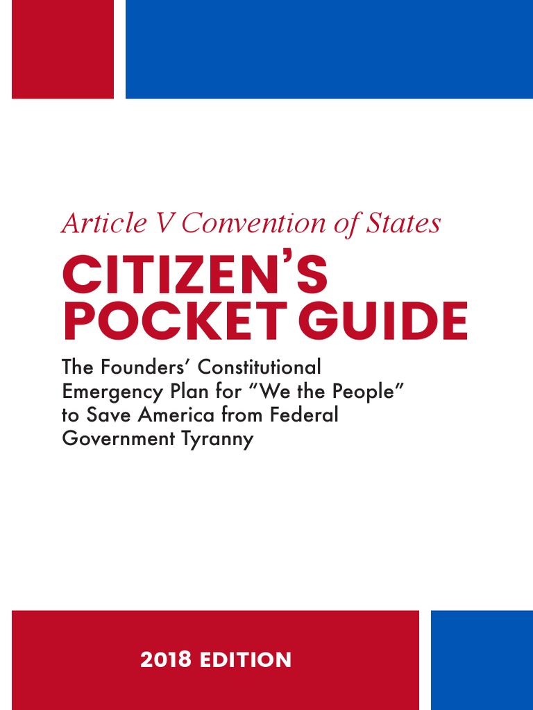 Article V Convention of States Pocket Guide BOOKLET | PDF | United ...