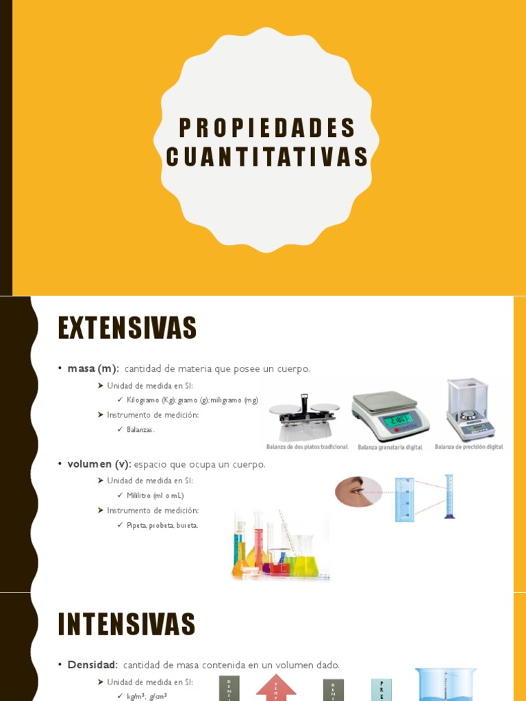 Propiedades Cuantitativas | PDF | Líquidos | Kilogramo