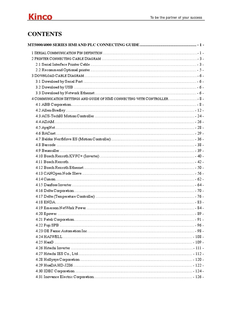 HMI and PLC Connecting Guide PDF | PDF | Programmable Logic Controller | Printer (Computing)