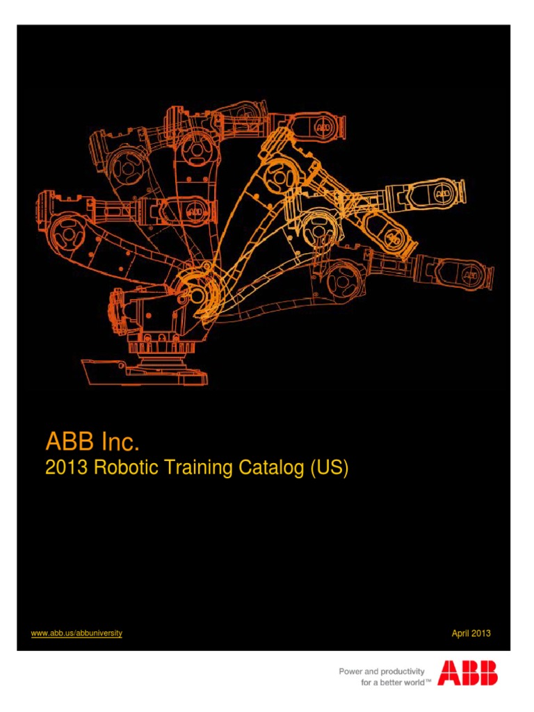 2013 ABB Training Catalog - Robotics Rev1 PDF | PDF | Automation | Learning