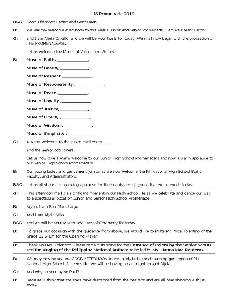JS Promenade Script | PDF