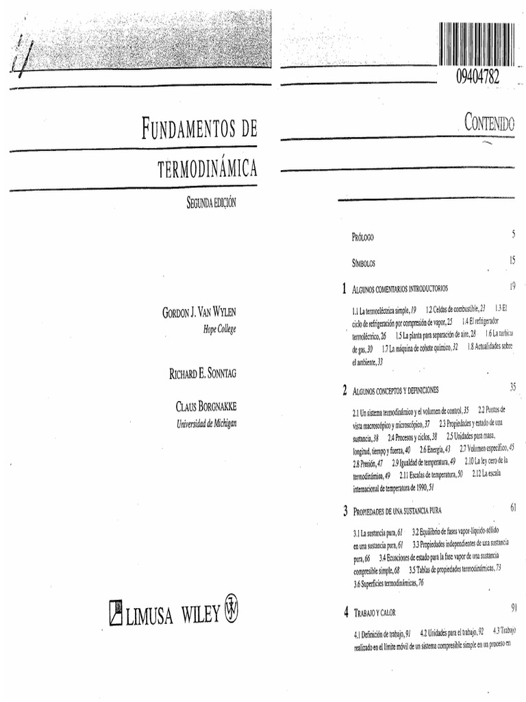 Termodinamica de Van Wylen Solucionario PDF | PDF