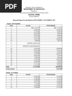 School Canteen Financial Report Template | PDF