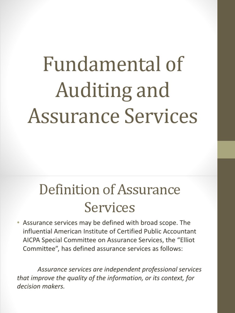 Fundamental of Auditing and Assurance Services | PDF | Audit | Business