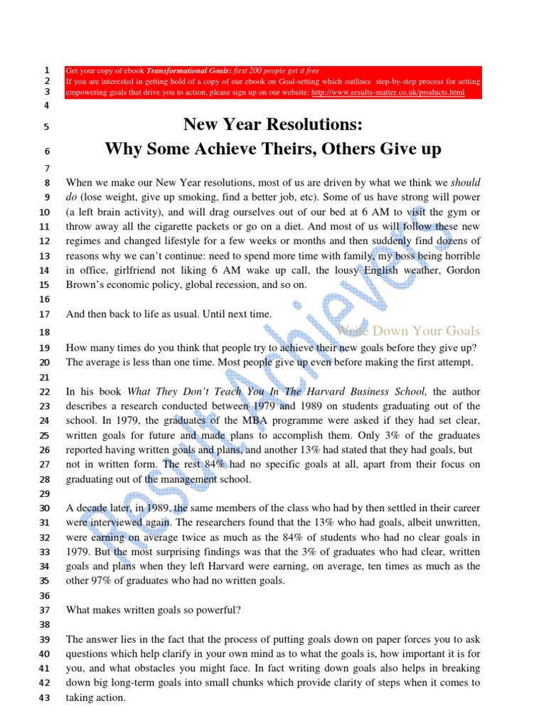 Goal Setting | PDF | Neuro Linguistic Programming