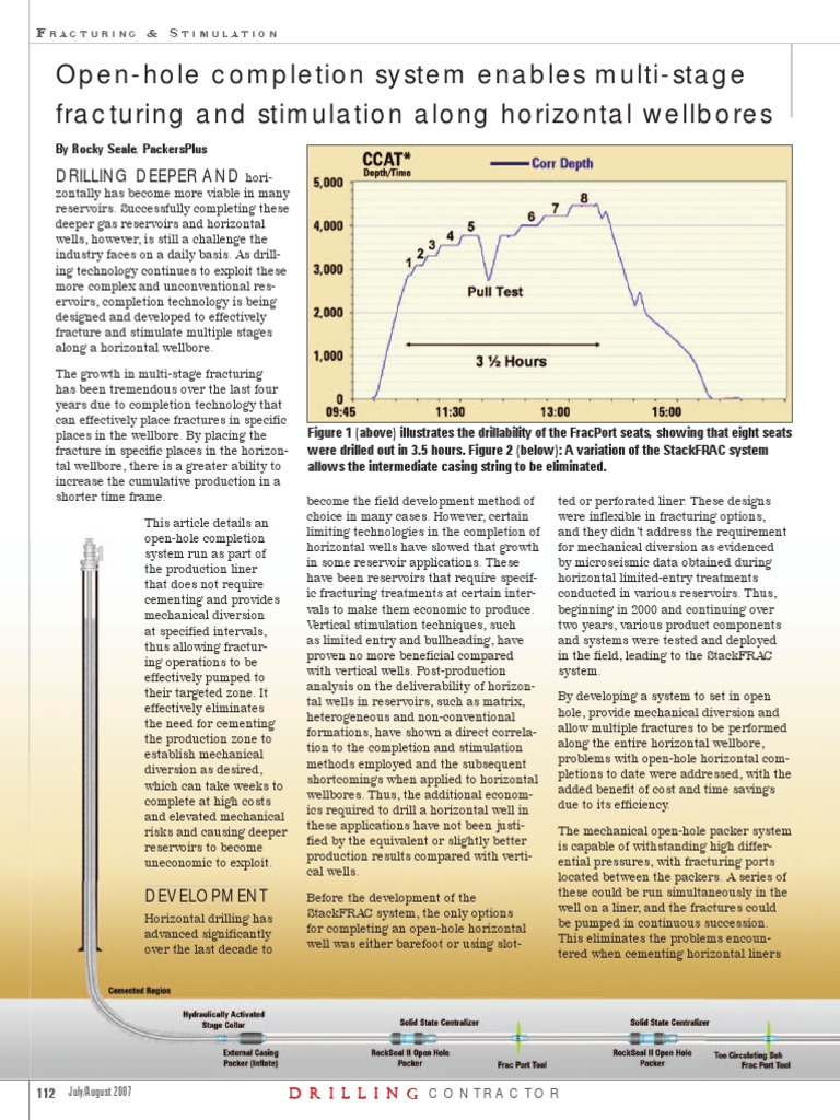 Open-Hole Completion System Enables Multi-Stage Fracturing and ...