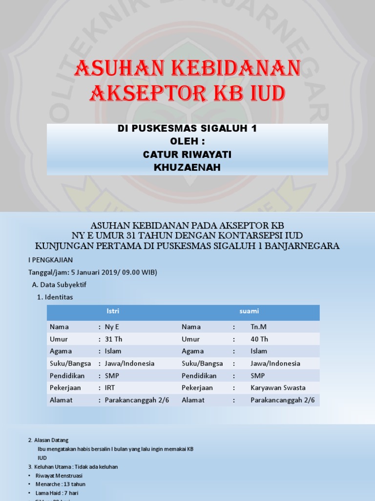 Asuhan Kebidanan Akseptor KB IUD | PDF